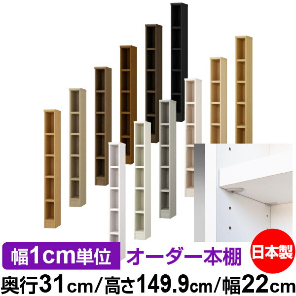固定棚のない全棚板可動のフルオープン構造 本棚 A4ファイル、雑誌、書籍の大量収納に最適　棚板は耐荷重性に優れたタフタイプ　当店独自の全棚板移動1.5cmピッチと幅木カットが選べます　低ホルムアルデヒド　F★★★★サイズ奥行31cm×高さ1...