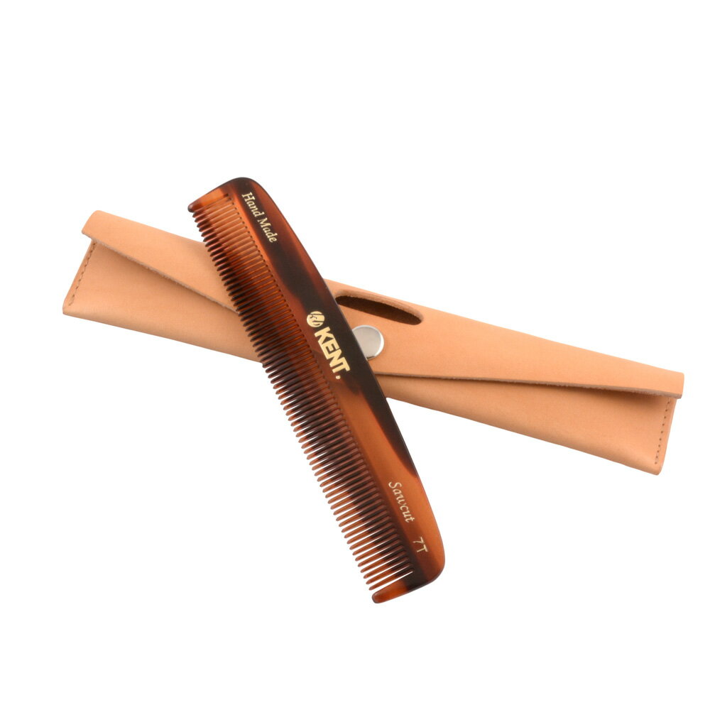 当店でご注文頂いた場合、ラッピングはすべてGB KENTの公式ラッピング用紙にてお届け致します。 GB KENT メンズ & レディース ポケットコーム7T & レザーケースのセットです。 GB KENT のハンドメイドコームは、長い歴史を...