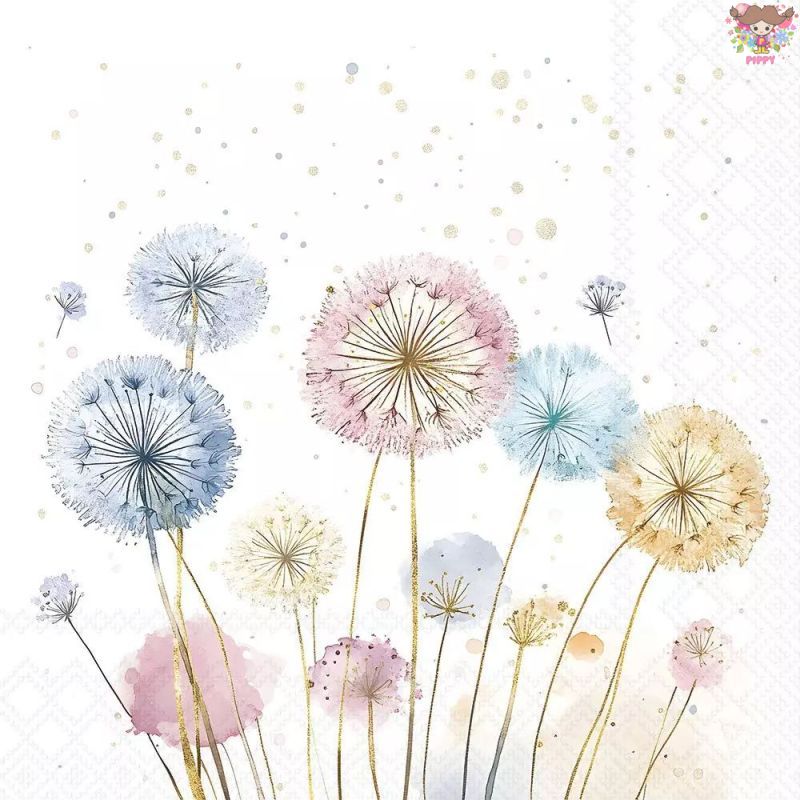 商品詳細 商品名 オランダのAmbiente Europe BV社のペーパーナプキン 柄名 Dandelions 商品説明 オランダ　Ambiente Europe BV社のペーパーナプキン。ヨーロッパならではの素敵なデザインです。 3枚重...