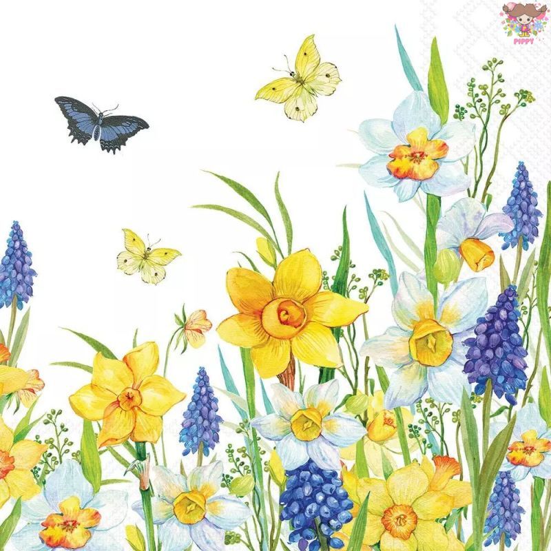 商品詳細 商品名 オランダのAmbiente Europe BV社のペーパーナプキン 柄名 Narcis and muscari 商品説明 オランダ　Ambiente Europe BV社のペーパーナプキン。ヨーロッパならではの素敵なデザイ...