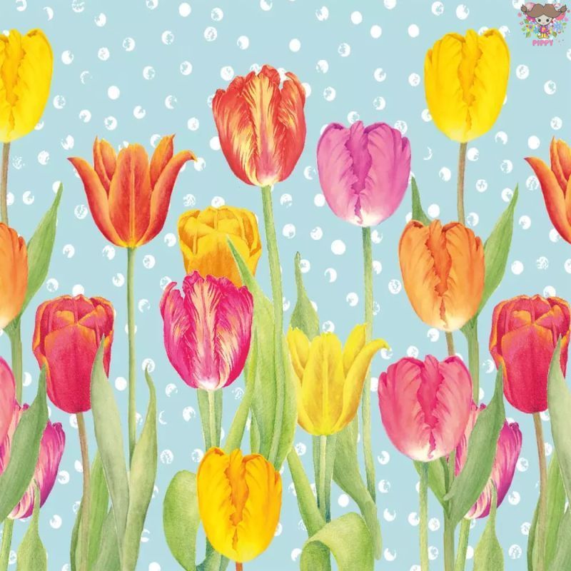 商品詳細 商品名 ドイツPAPERPRODUCTS DESIGN社のペーパーナプキン 柄名 Happy Tulips 商品説明 ドイツPAPERPRODUCTS DESIGN社のペーパーナプキン。ヨーロッパならではの素敵なデザインです。 3...