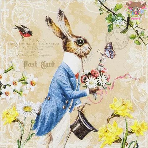 商品詳細 商品名 『HOME FASHION』 のペーパーナプキン、紙ナプキン 柄名 Mr. Rabbit 商品説明 ドイツCarl Dietrich社 のブランド 『HOME FASHION』 のペーパーナプキン。ヨーロッパならではのオシ...