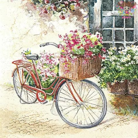 商品詳細 商品名 『HOME FASHION』 のペーパーナプキン、紙ナプキン 柄名 Flower Bike 商品説明 ドイツCarl Dietrich社 のブランド 『HOME FASHION』 のペーパーナプキン。ヨーロッパならではのオ...