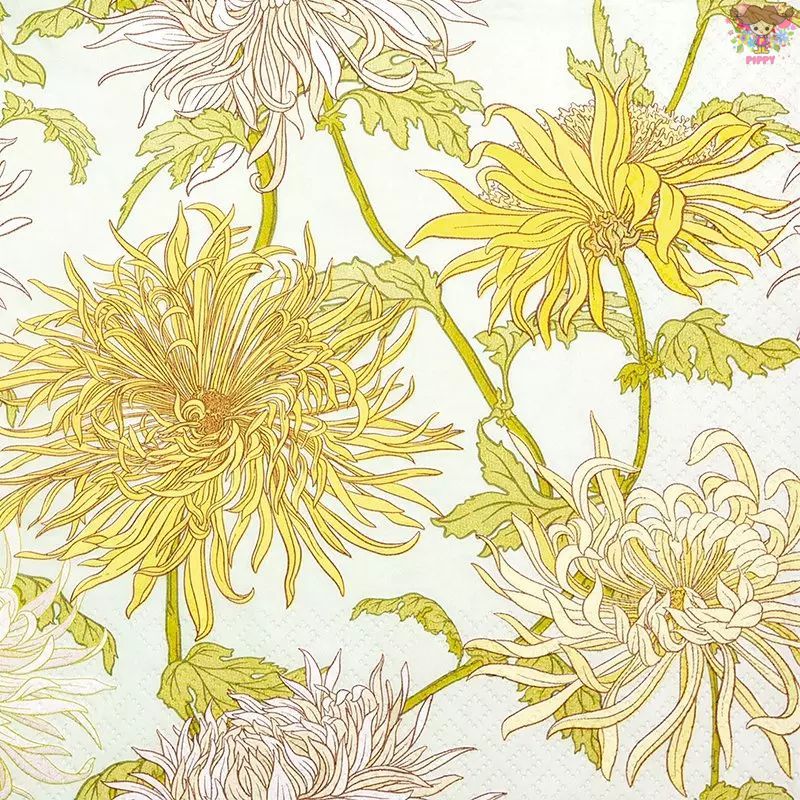 商品詳細 商品名 『HOME FASHION』 のペーパーナプキン、紙ナプキン 柄名 Chrysanthemum 商品説明 ドイツCarl Dietrich社 のブランド 『HOME FASHION』 のペーパーナプキン。ヨーロッパならでは...