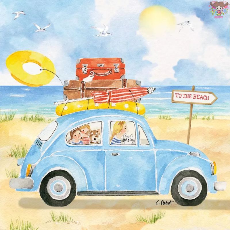 商品詳細 商品名 ドイツPAPERPRODUCTS DESIGN社のペーパーナプキン 柄名 To the Beach 商品説明 ドイツPAPERPRODUCTS DESIGN社のペーパーナプキン。ヨーロッパならではの素敵なデザインです。 3...