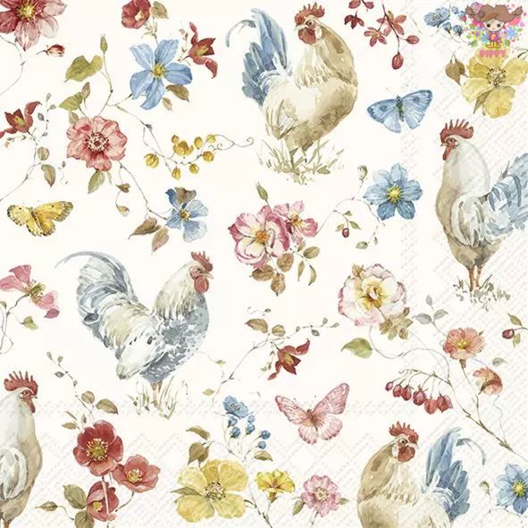 商品詳細 商品名 ドイツのIHR社製 ペーパーナプキン 柄名 COUNTRY ROOSTER cream 商品説明 ドイツのIHR社製 のペーパーナプキン。ヨーロッパならではのエレガントなデザインです。 3枚重ねで厚みがありしっかりとしてい...