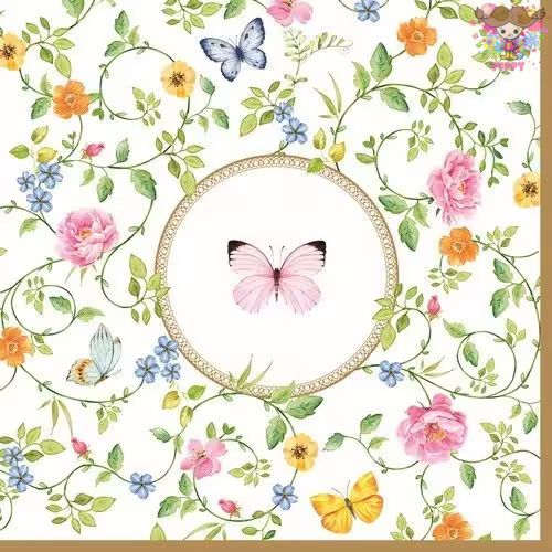 商品詳細 商品名 イタリア Easy Life社　ペーパーナプキン 柄名 Dancing Butterflies 商品説明 イタリア Easy Life社のペーパーナプキン。ヨーロッパならではの可愛らしいデザインです。 3枚重...