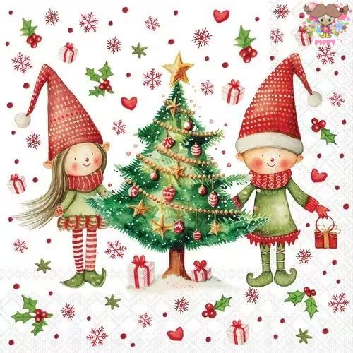 商品詳細 商品名 オランダのAmbiente Europe BV社のペーパーナプキン 柄名 Elves by the Tree 商品説明 オランダ　Ambiente Europe BV社のペーパーナプキン。ヨーロッパならではの素敵なデザイン...