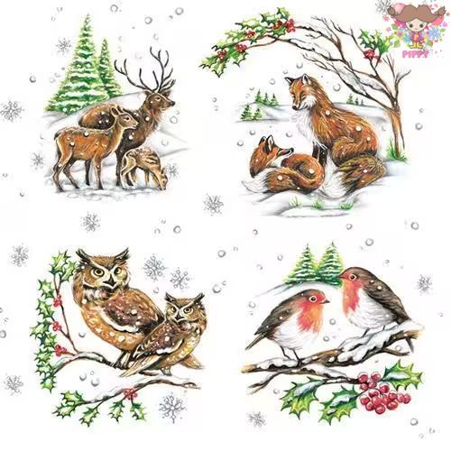 商品詳細 商品名 ポーランドのPol-Mak Collection社製ペーパーナプキン・紙ナプキン 柄名 Winter Animal 商品説明 ポーランドのMaki Pol-Mak Collection社のペーパーナプキン。ヨーロッパならで...