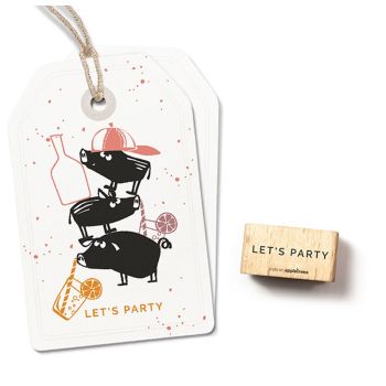 商品詳細 商品名 四角形スタンプ 柄名 レッツパーティー 英字(Let's Party) 商品説明 木製　四角形スタンプ。 押しやすいシャープとどことなく愛らしいアンティーク調のデザイン。手帳やカードメイキング、プレゼント包装など用途は色々...