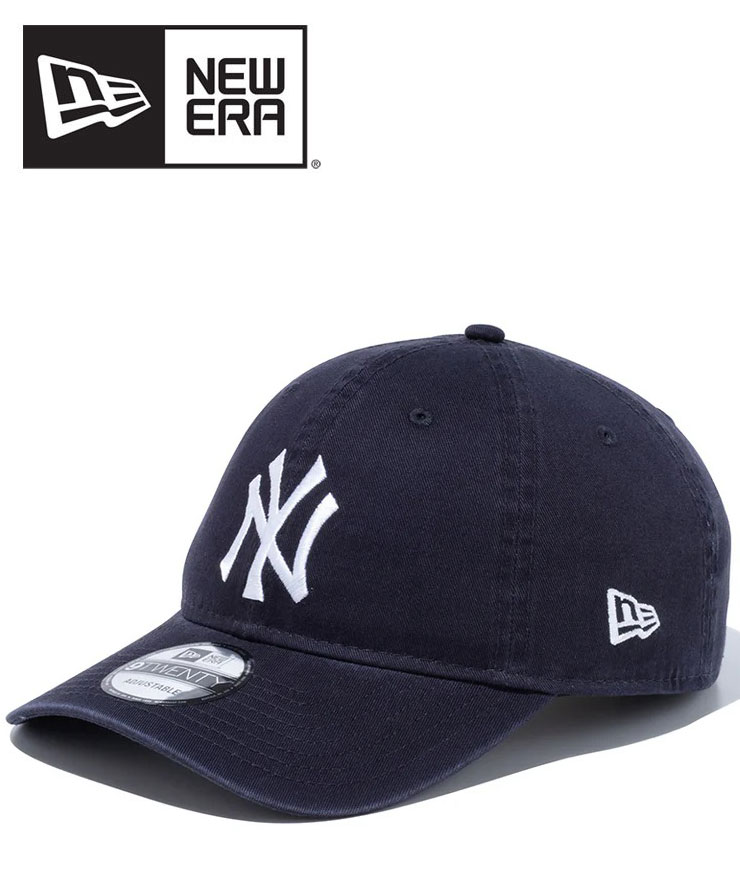 ネコポス可 タイプ 【キーワード】NEW ERA ニューエラ 920 9TWENTY ニューヨーク・ヤンキース ウォッシュドコットン ネイビー × ホワイト メンズ レディース ユニセックス 帽子 キャップ 定番 人気 秋 冬 秋冬 145...