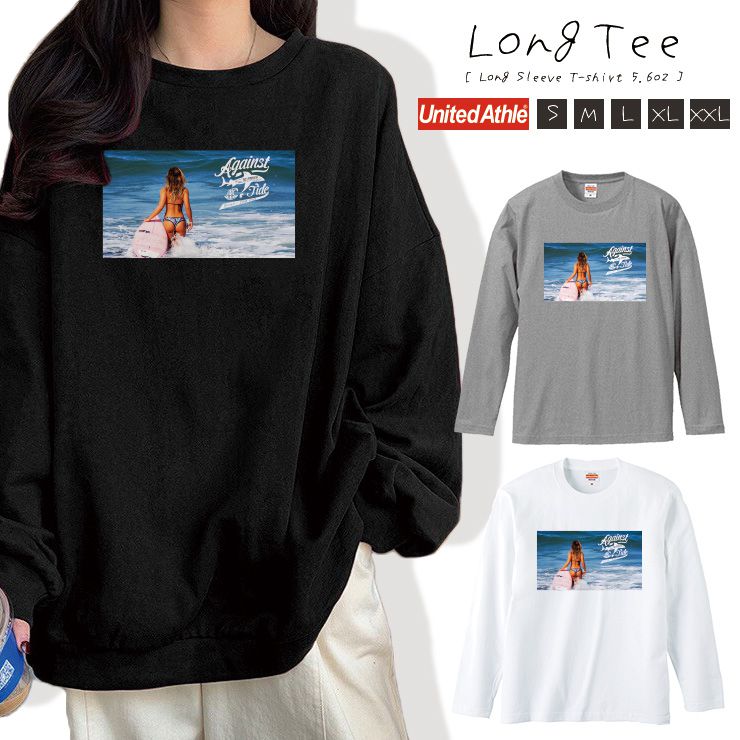 ◆商品説明◆ オリジナルロングスリーブTシャツ。 トレンド感ある大人気のプリント長袖Tシャツがで登場◎ 1年中使えるベーシックロンTなので、1枚あると便利です！ ※受注生産となります。 ご注文を受けてから1枚1枚丁寧にお作りいたします。 ◆...