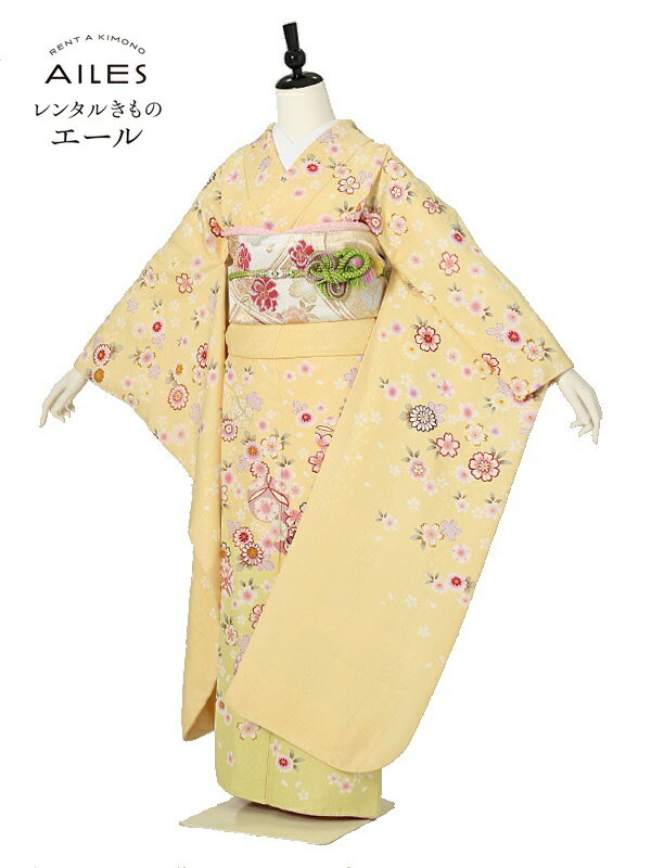 ●商品詳細適用サイズ［身長］155cm〜164cm ［腰回り］100cm前後 ［肌着サイズ］Mサイズ腰回り95cm未満Lサイズ腰回り95cm以上●素材・表地：高級正絹100％・裏地：合成繊維●振袖寸法　身丈:164cm/肩裄68cm/袖丈1...
