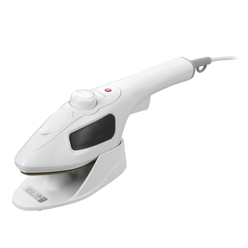 商品名ツインバード ハンディーアイロン&スチーマー商品詳細洋服をハンガーにかけたままサッとシワ伸ばしができる。アイロンかけ面はセラミック加工。高/中/低の温度調節機能付。★補足説明★スタンド・計量カップ 付コードの長さ:2.5m消費電力:8...