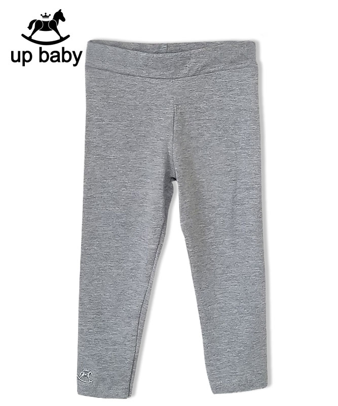 【UP BABY】女の子レギンス【9分丈・デイリー】ライトグレー &nbsp; コーディネートのお役立ちアイテム！使いやすいカラーが人気！ ブランド：up baby（アップベビー） カラー　：ライトグレー サイズ　：1（1歳〜2歳　80cm...