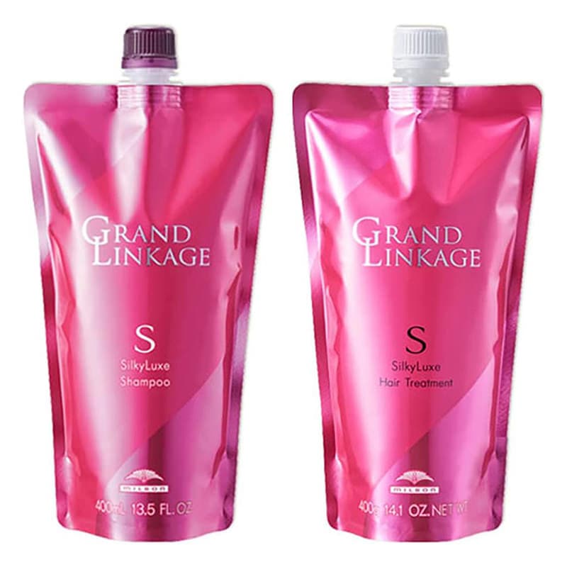 商品名 【MILBON 】ミルボン グランドリンケージ シルキーリュクス シャンプー 400ml ヘアトリートメント 400g 詰替用セット 内容量 400ml 400g 商品説明 サロンカラー直後の色ツヤとまとまりが持続 ●サロンカラー直...