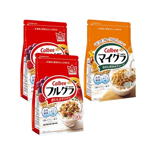 特殊:B0CYZ8WY25コード:4580798047242ブランド:フルグラ この商品について グラノーラ 表示件数を増やす 発送サイズ: 高さ27.6、幅21、奥行き16.4発送重量:2250商品紹介カルビー　フルグラ マイグラ　2種ア...