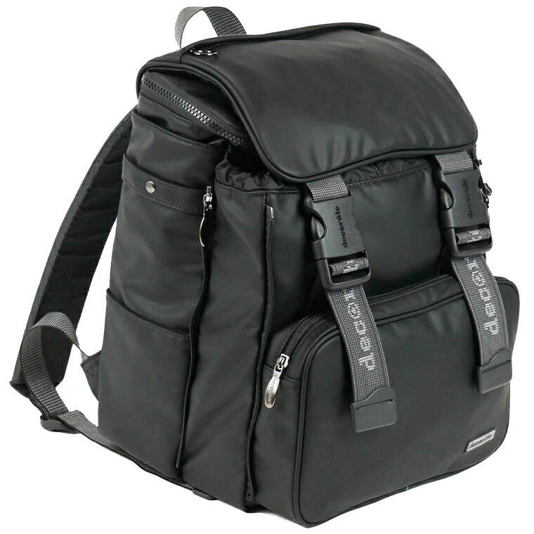 【モードな雰囲気を楽しめるブラックモデル】 落ち着きのある光沢感の素材にブラックパーツを組み合わせて、 シンプルながら存在感のあるデザインです。 モードな気分のコーディネートに合わせるのはもちろん、 普段のカジュアルコーデにアクセントとして...