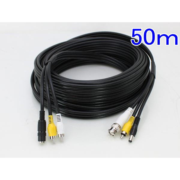 　防犯カメラ、監視カメラケーブル延長用に 録画機やモニター接続用に 映像信号/音声信号/電源線の3本を1つにまとめたタイプのコードです。 面倒な配線もこれ一本でOKです。外皮は丈夫な 塩ビ製 カメラ側(BNCP/RCAP/DCP) モニター...