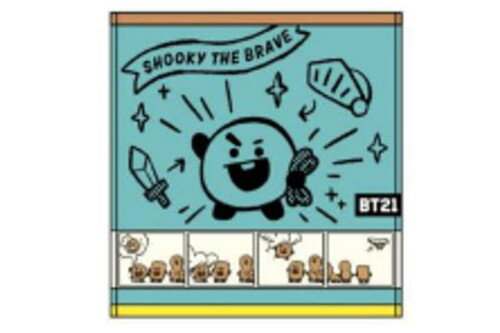 【BT21】【LINE FRIENDS】【ラインフレンズ】ミニタオル【コミックタッチ】【SHOOKY】【シュキ】【アイドル】【韓国】【ライン】【スタンプ】【タオル】【たおる】【ハンカチ】【ハンドタオル】【雑貨】【グッズ】【かわいい】 ■サイ...