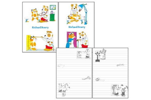 【送料無料】【リチャード・スキャリー】A5ノート【身体測定】【絵本】【動物】【アニマル】【ノート】【文房具】【学校】【勉強】【雑貨】【グッズ】【かわいい】 ■サイズ・仕様■ ◆サイズ：A5(約W14.8×H21cm)中綴じ12シート【送料無...