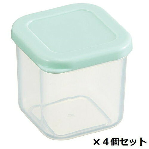 ■サイズ・仕様■ ◆サイズ：約57×57×57mm 容量:1個/約100ml ◆素材：ポリプロピレン ◆セット内容：作り置き小分け容器セット(角小4個入)■サイズ・仕様■ ◆サイズ：約57×57×57mm 容量:1個/約100ml ◆素材：...