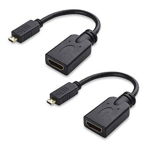 ・【幅広い分野で大活躍】このMicro HDMI to HDMI 変換アダプターとHDMI ケーブル（別売り）にて、スマートフォン、ビデオカメラ、カメラ又はタブレットなどのMicro HDMIが搭載されたデバイスと簡単に接続できます。ホーム...