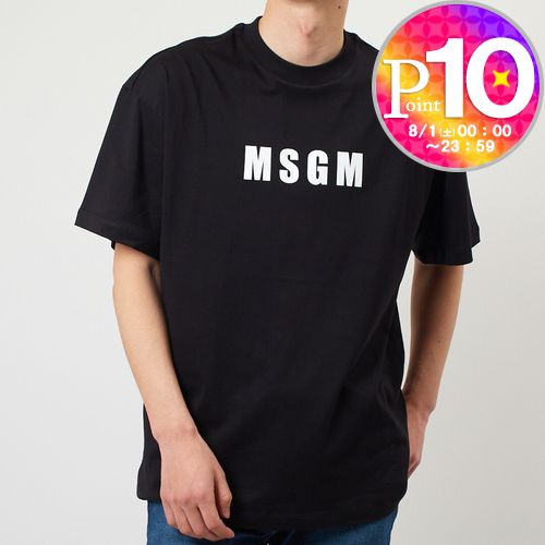 エムエスジーエム MSGM メンズ半袖Tシャツ 胸ロゴ 3640MM128 247002 99 BLACKブランドロゴがポイント。肌触りの良い素材で仕上げているため着やすさも抜群。メンズライクなデザインなのでデニムと合わせて1枚でスタイリン...