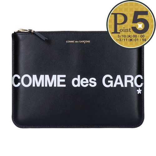 コムデギャルソン COMME DES GARCONS ポーチ SA5100HL ブラック(1 BLACK) なめらかな上質素材で高級感漂う仕上がり。ブランドロゴがインパクト大。プレゼントにも最適。ブラック(1 BLACK)FALSEコムデギ...