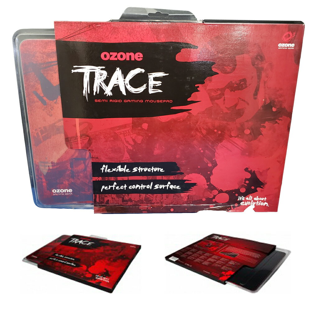 〜OZONE TRACE 大型ゲーミングマウスパッド〜 400mmサイズのマウスパッド 広いスペースを持っているユーザーをターゲットとした 超大型（400 x 280 x 4mm)のマウスパッド。 4つのレイヤー層を生成。特にヘビーユーザー...