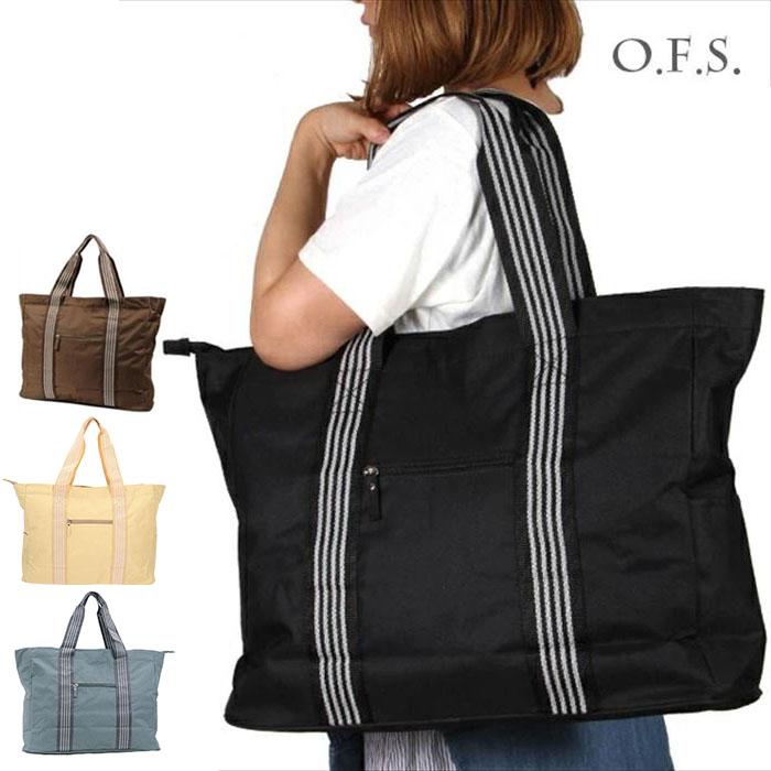 [型番:ofs3w57]【ブランド】 O.F.S(オーエフエス)【商品名】 ラインベルトトートバッグ【品番】 3W57【商品説明】ラインベルトがアクセント♪大容量のシンプルなトートバッグです。A3サイズも収納可能な大きめサイズに、収納ポケッ...