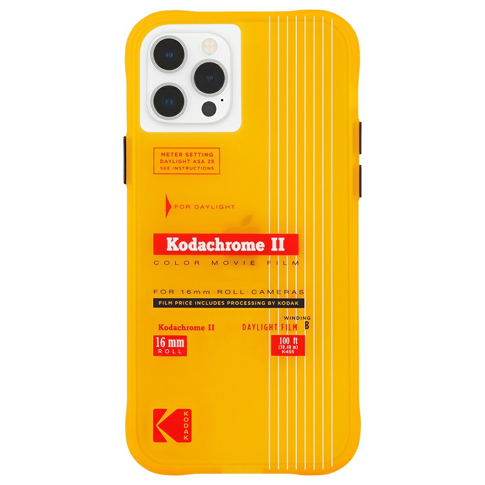 [型番:CM044820]■KODAK社とケースメイトがコラボしたケースです。■1961年（昭和36年）に「コダクローム」に代わって登場した「コダクロームII」(1974年（昭和49年）に生産終了)。その16mmムービー用フィルムのパッケー...