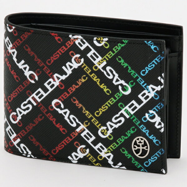 カステルバジャック（バッグ＆ウォレット）（CASTELBAJAC）の二つ折り財布 カード段4。［ポイント］ロゴに虹がかかったような、華やかでアクティブなイメージに仕上げたカステルバジャックの二つ折り財布。家紋のブローチは埋め込み処理をしてい...