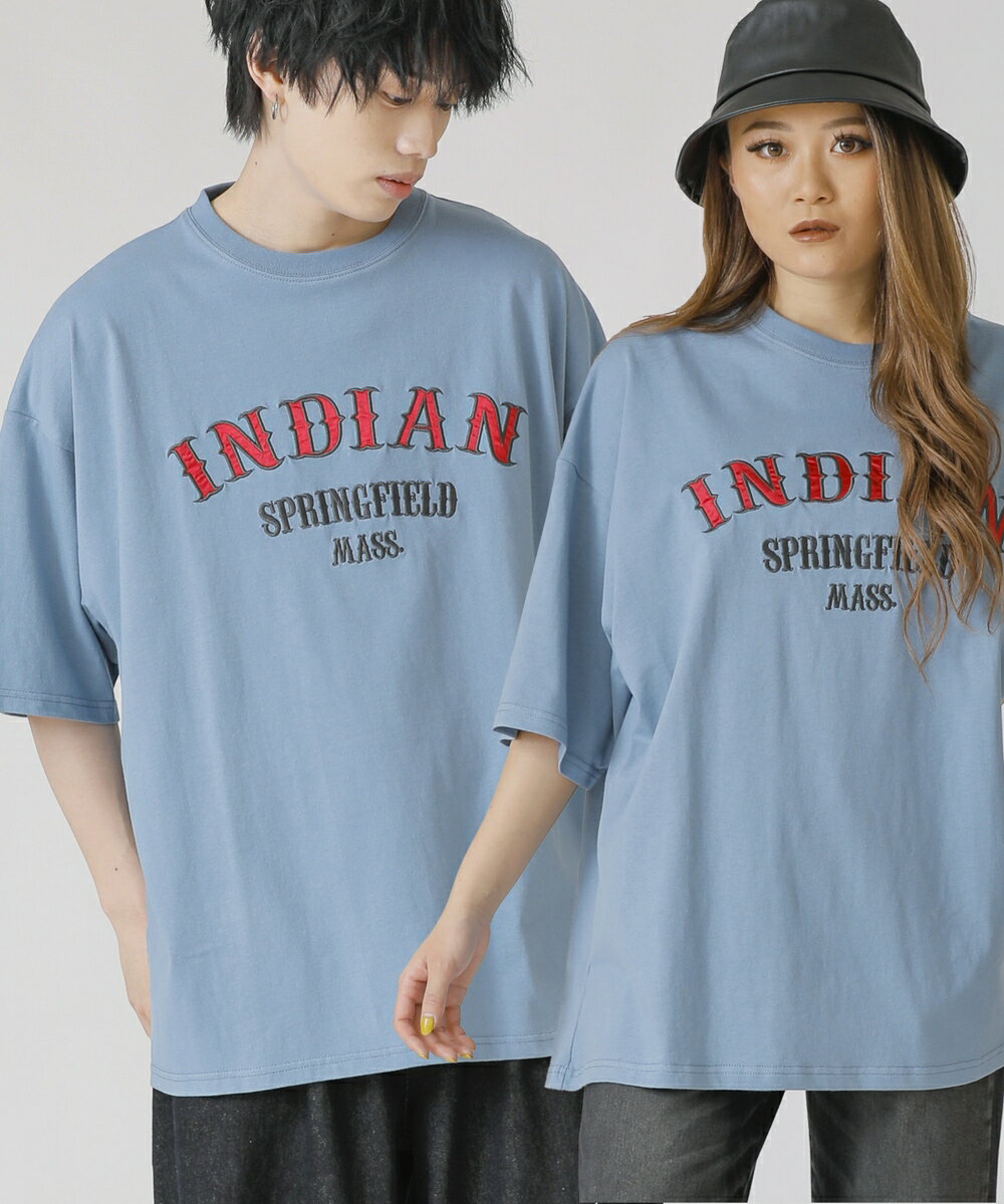 [型番:02669997]Indian（インディアン）ブランドのオーバーサイズビッグ Tシャツ。アメカジブランドらしいしっかりとした生地感があるコットン100％の天竺を使用しています。耐久性も高く、しっかり洗い込めば洗い込むほど絶妙なフェー...