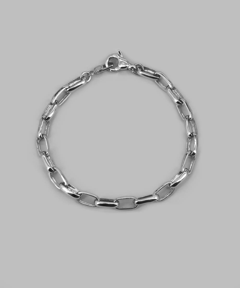 [型番:1BR098A0SV]リラックスしたシルエットのシルバーブレスレット【ROUNDED SHINY BREACELET-ラウンデッドシャイニーブレスレット-】ブランドに古くから使われていたオリジナルキャスト（既製品ではなくハンドクラフ...