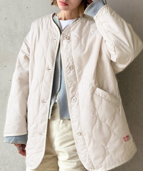 [型番:CLF014]2025AW新色追加！『 マスタード／キャメル』が登場！ざっくりと羽織れる、大人上品なアウター。クラシカルエルフでしか買えない、JaVa別注アイテム。様々な季節で重宝する、レディースのキルティングノーカラージャケットが...