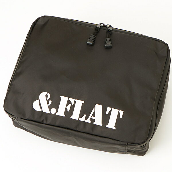 [型番:FL14-3-00004]アンドフラット＆.FLATオーガナイザーM＆.FLATのキャリーケース内装の半部のサイズ感となり、旅先などでポーチとして使用する事も可能です。■カラー：BKサイズ高さ幅まちF24．529．510．0※(　)...