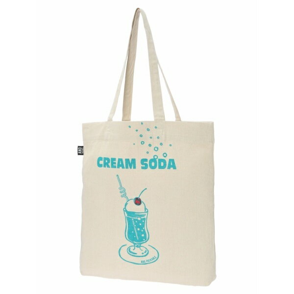 [型番：23410517815]フロントに描かれたクリームソーダがレトロな風合いを演出するトートバッグ。しゅわしゅわと広がる泡のイラストで爽やかな印象を与えます。内ポケットにまとめて収納できるパッカブル仕様が魅力◎A4サイズがすっぽり入るの...