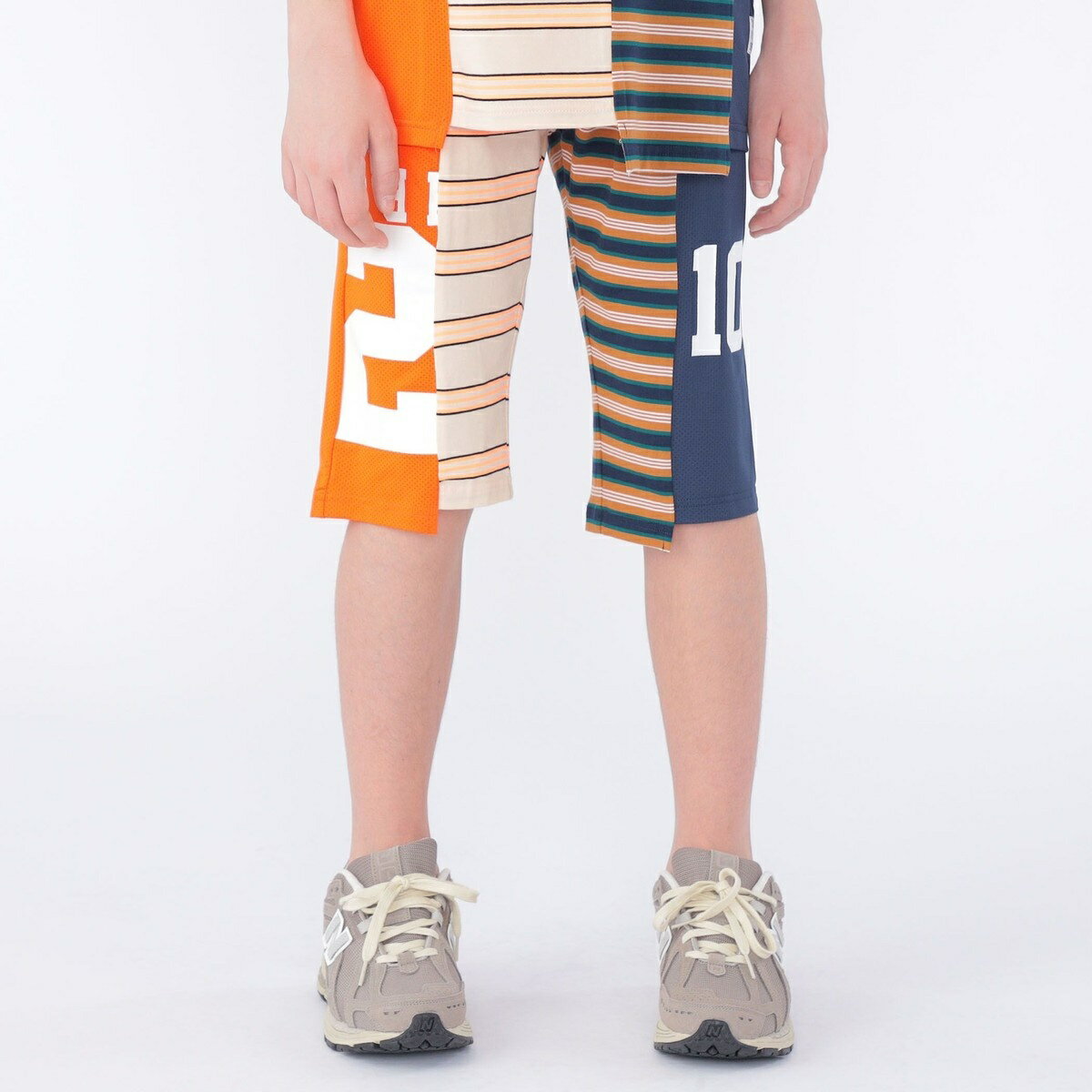 [型番：513311155]【THE PARK SHOP】に別注オーダーしたCUSTUM SPORTS SHORTS。インラインでも展開のある、丈感の異なるパターンをドッキングしたリメイク風のデザインを、色、柄、全てオリジナル配色にてオーダ...