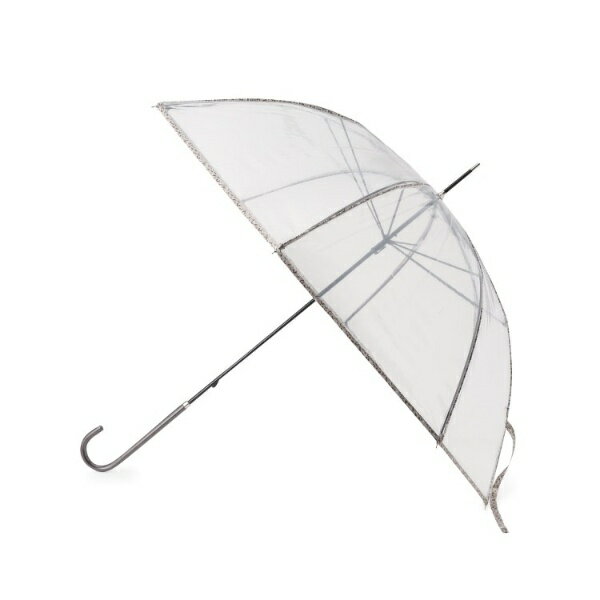 [型番：P1081238]梅雨シーズンは気分が沈みがちになるのでおしゃれな傘で気持ちを明るくできる！カジュアルな印象が強いビニール傘ですがレオパードのパイピングでおしゃれな印象に。58なのでしっかりカバーしてくれます。【お買い物をよりお楽し...