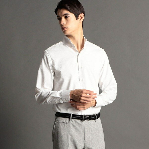 [型番：3862-8021]DotAirサッカー スタンドカラーシャツ■素材東レ独自の特殊加工メッシュ調機能素材のDotAir(R)を使用。軽量・通気性・撥水性・防シワ・高いストレッチ性の多機能素材です。■デザイン襟先のキザミを小さくしたス...