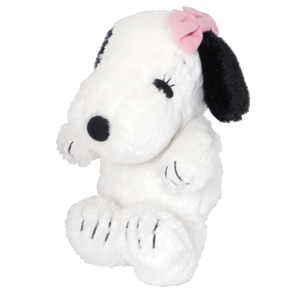 [型番:1215-077530-15]☆SNOOPY HUGHUG SERIES☆＜br＞スヌーピーの、新しいふわふわのぬいぐるみシリーズの登場です！＜br＞こちらは、スヌーピーの姉妹、ベルのぬいぐるみ☆背中のハート型の模様がとってもチャー...