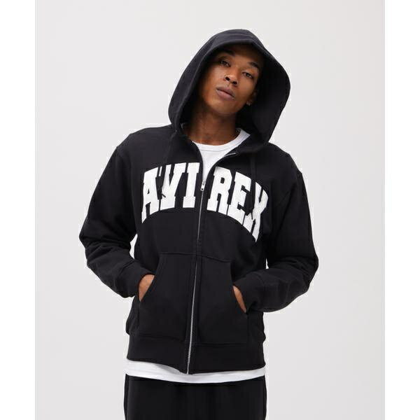 [型番：7833931007]【DAILY／デイリー】ZIP UP SWEAT PARKA LOGO ／ ジップアップ スウェット パーカー ロゴ ／ AVIREX ／ アヴィレックス＜AVIREX DAILY WEAR＞AVIREXが、コ...