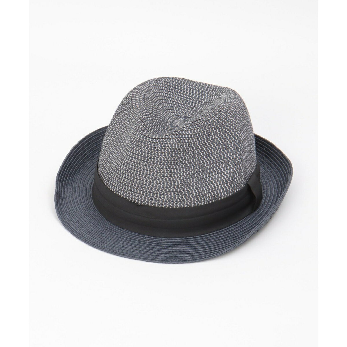 [型番：11910946]ミックスブレードをアクセントにした中折れハット。清涼感のあるデザインで、いつものコーデのプラスワンアイテムにオススメ。＜b＞【素材】＜/b＞紙繊維とポリエステルの混紡生地。＜b＞【デザイン】＜/b＞さまざまな装いに...