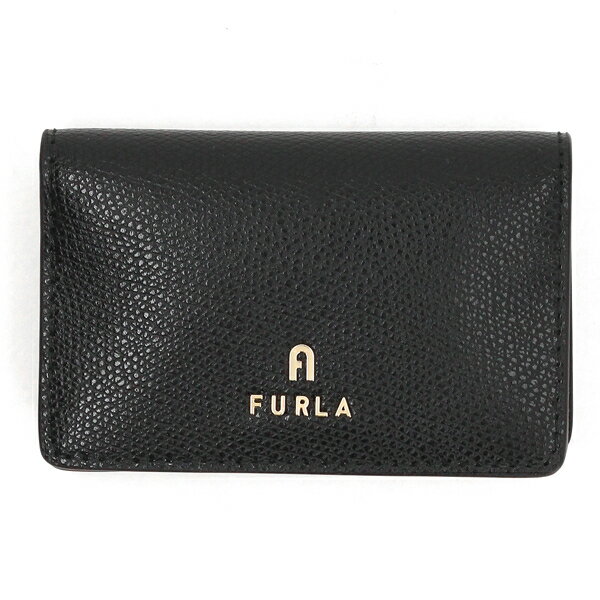 [型番:8050597427614]プリントテクスチャードレザーを使用したフルラ カメリア(Furla Camelia) ビジネスカードケース。内部に複数のカードポケットを備え、スリムでコンパクトなデザインに仕上げられた名刺入れです。- 内...