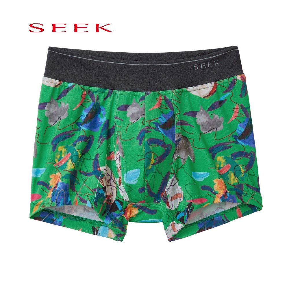 [型番:EE6980C]【SEEK】ボクサ-ブリ-フ　　　快適性・着心地・デザインすべてのクオリティーを究めた 大人のアンダーウェア。　　インクジェットプリント手法によりでこれまでにないデザインを表現しています。　・吸汗速乾　汗をかいてもす...