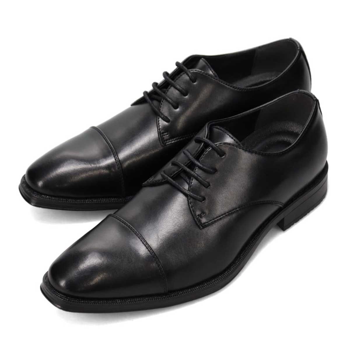 [型番:HR7008]◇【防水機能】HIROKO KOSHINO HOMME メンズ エレガント 外羽根ストレートチップ ドレスシューズ◇合わせやすいラストに合わせやすいデザインをのせたタイプ。4cm4時間防水機能、クッションインソール装備...