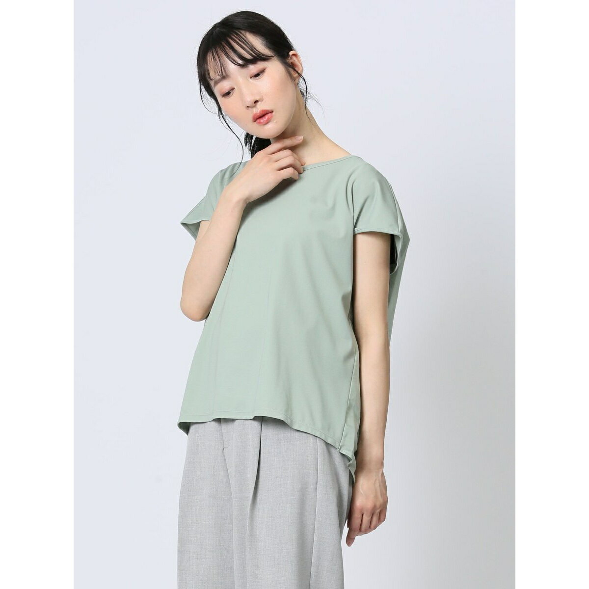 [型番：120204413500437]エムエフエディトリアルレディース/m.f.editorial:Women接触冷感 ドッキングプルオーバー■素材特徴前身頃はナイロン・レーヨンにポリウレタンを混紡した、ストレッチポンチを使用しています。...