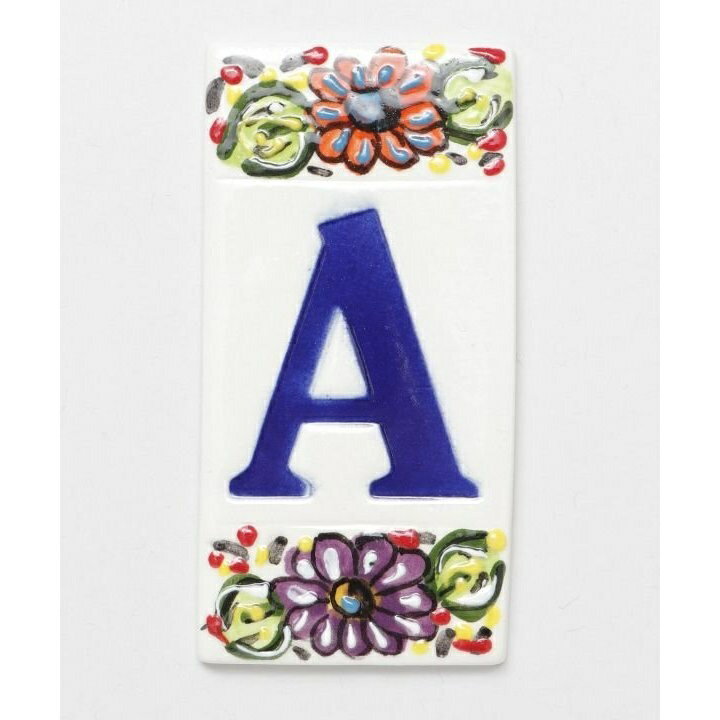 [型番：LEVP4615-2024]日本初上陸となる、スペインの歴史ある工房「IVANROS（イバンロス）社」のアルファベットタイル。自由に組み合わせて表札などにお使いいただけます。豊かな土壌とそこで取れる粘土、照りつける太陽、アンダルシア...