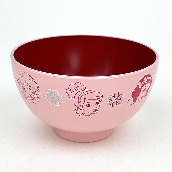 [型番:1115-114519]ディズニープリンセスの塗汁椀です。お味噌汁やスープをよそうのにピッタリ！電子レンジ(2分以内)・食洗機OKなのも嬉しいポイントです♪【サイズ：直径10.5cm×高さ6.2cm】【価格改定のお知らせ】こちらの商...